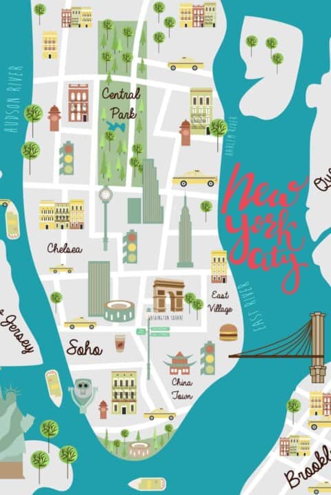 Map of Manhattan: all the info on the famous NYC district